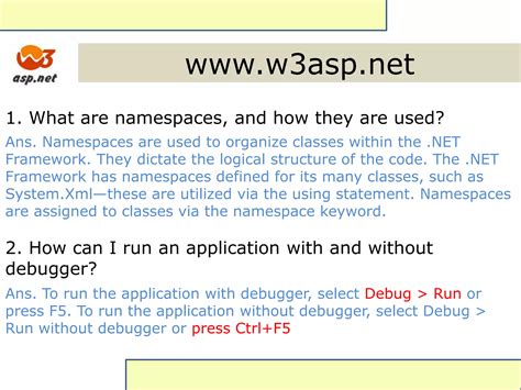Top Asp Net Interview Question And Answers PPTX