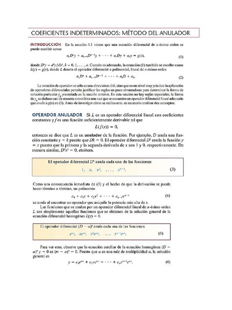 Coeficientes Indeterminados Pdf