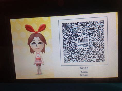 Mii Qr Code Akiza By Popper126 On Deviantart