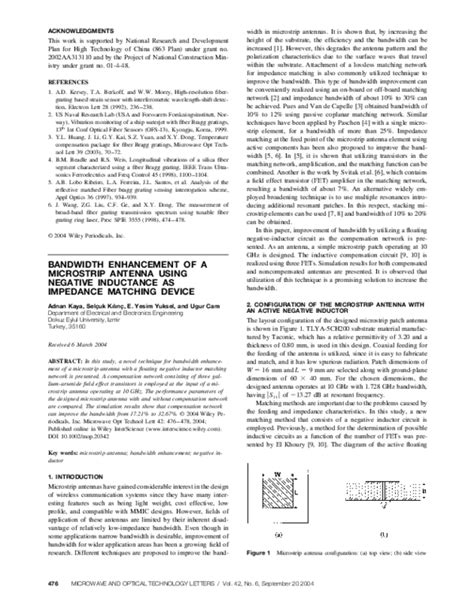 Pdf Bandwidth Enhancement Of A Microstrip Antenna Using Negative