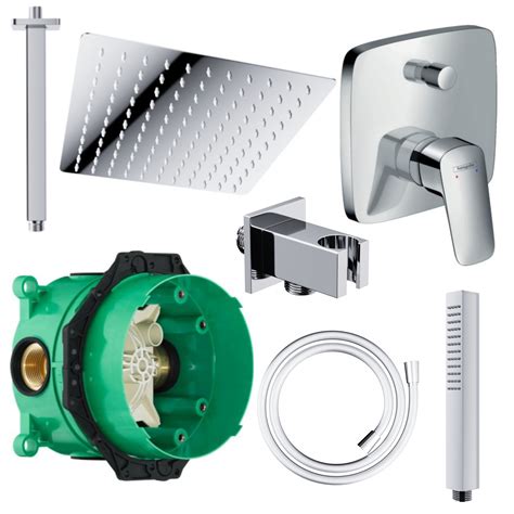 SprchovÝ Set PodomÍtkovÝ StropnÍ Baterie Hansgrohe DeŠŤovÁ Sprcha 20 Cm