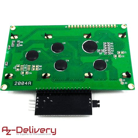 Azdelivery 2004 Lcd Display Module 4 X 20 Characters With Blue