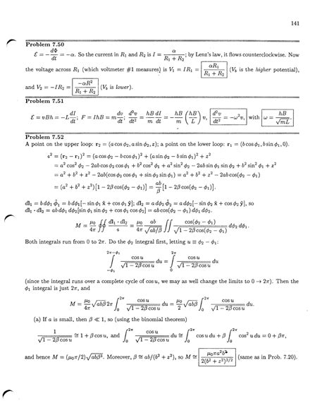 전자기학 Griffiths Introduction To Electrodynamics Solutions Ch 7