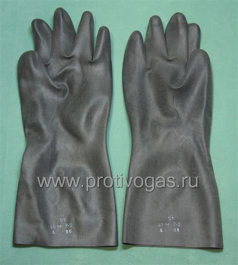 Перчатки химически стойкие из бутил-каучука БЛ-1М