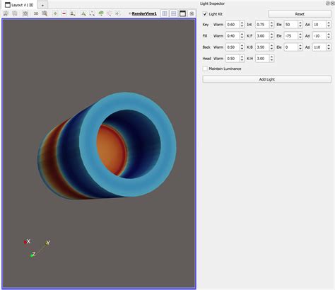3 Light Inspector — Paraview Documentation 600 Documentation