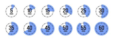 Premium Vector Simple Stopwatch Icons Colorful Chronometer Time