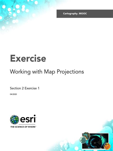 Exercise Working With Map Projections Pdf Arc Gis Cartography