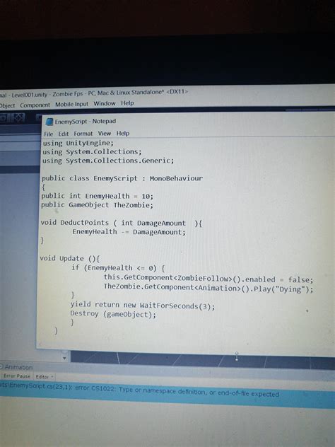 can somebody help with the bottom part of my script r unity3d