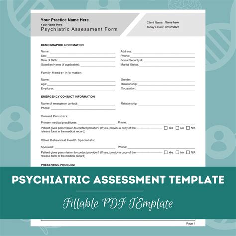 Psychiatric Evaluation Template At Laurie Hamlett Blog