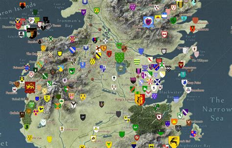 Detailed Westeros Map