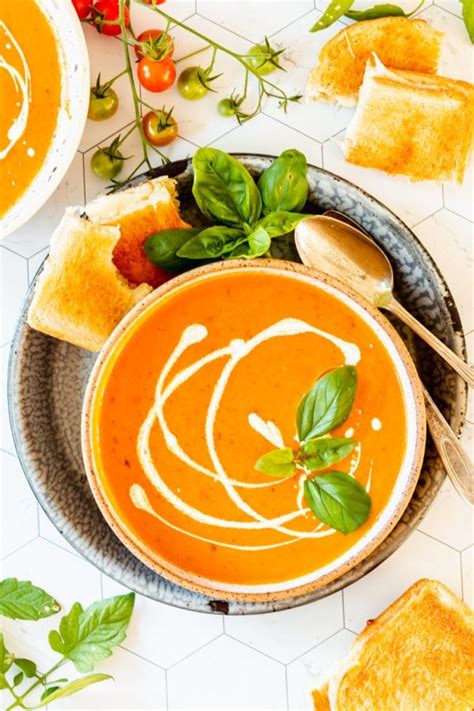 Tomato Bisque Soup Recipe Lenas Kitchen
