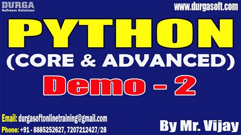 python tutorials demo 2 by mr vijay on 18 01 2024 7pm ist