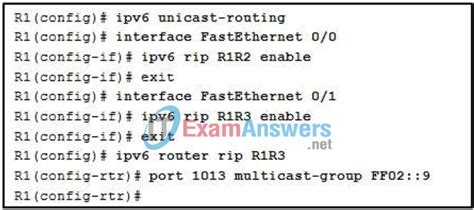 Refer To The Exhibit An Administrator Configured Router R1 With Two Instances Of Ripng Based