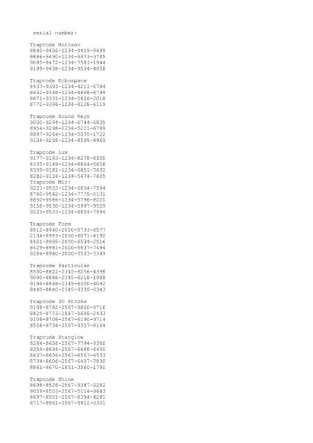 Keygen Trapcode Txt Keygen Trapcode Txt