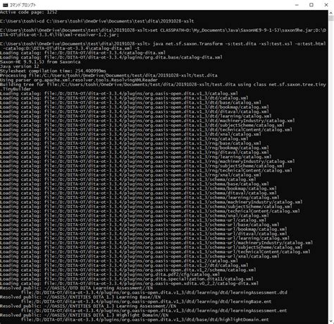 Getting Errors In Saxon He 991 When Processing Dita Io Error On Dtd
