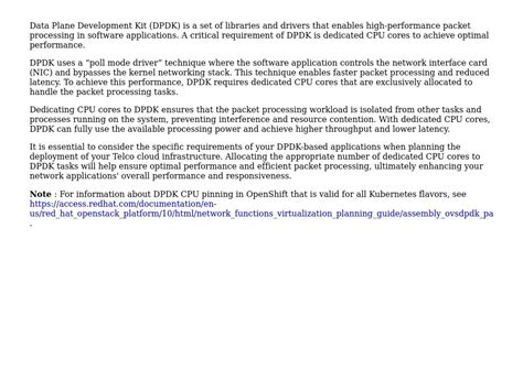 Dpdk Sizing A Bare Metal Kubernetes Telco Cloud Dell Technologies Info Hub
