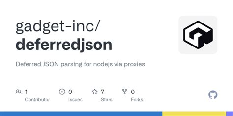 github gadget inc deferredjson deferred json parsing for nodejs via