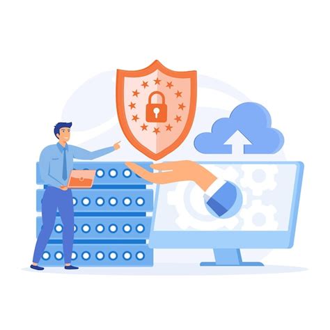 Premium Vector Database Security Hacker Attack Concept Hackers Stealing Personal Data