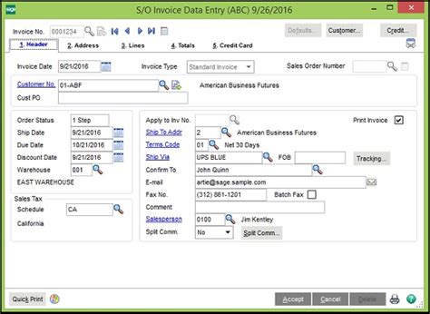Migrate Sales Invoices To Sage ERP