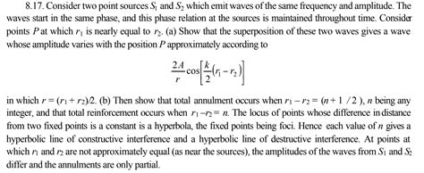 solved 8 17 consider two point sources s and s2 which emit