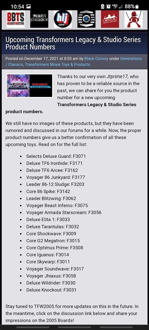 Upcoming Transformers Product Codes Revealed Rtransformers