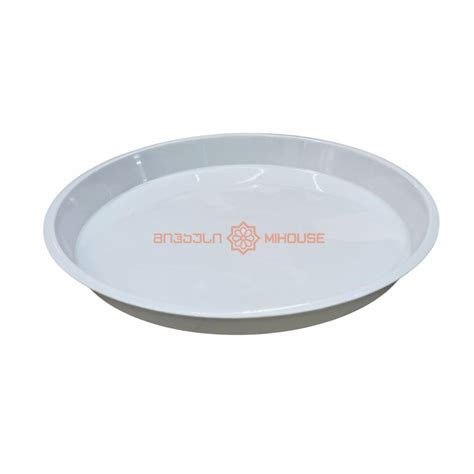 ქოთნის დასადგამი მრგვალი Mh 28401 20 2 6სმ თეთრი ყავისფერი