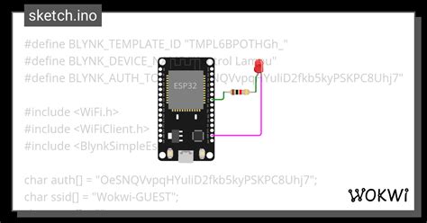 Kontrol Lampu Wokwi Esp32 Stm32 Arduino Simulator