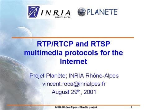 Rtprtcp And Rtsp Multimedia Protocols For The Internet