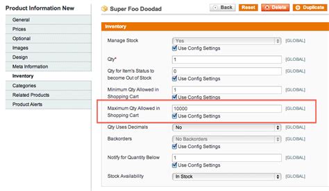 Php Magento Limit Product Max Quantity To Per Order Quantity Orders Stack Overflow