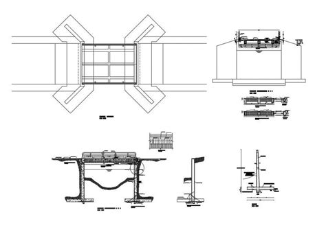 Bridge Construction Detail 2d View Cad Structural Block Autocad File