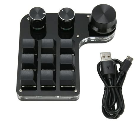 Teclado Mecánico Macro Para Una Mano Mini Teclado Rgb Con Cable Usb Osu 9 Teclas Usb Mini