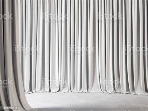 커튼과 카펫이 드리워진 흰색 빈 인테리어 3d 렌더링 그림 모형 0명에 대한 스톡 사진 및 기타 이미지 0명 Gallery Opening 가정의 방 Istock