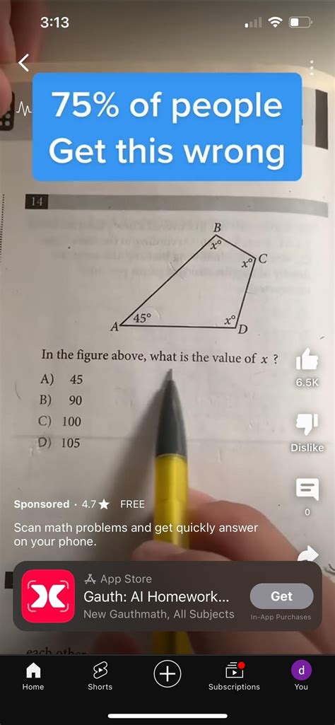 Math Solving App Ad Gets The Answer Wrong R Facepalm