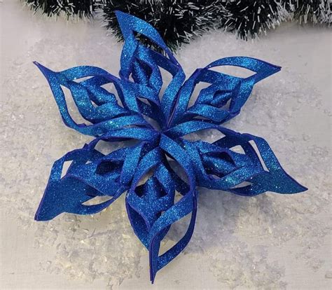 Новогодишен украс Светкава снегулка Креативно мк