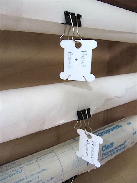 Sew Many Ways Organizing Ideas For Rolls Of Paper