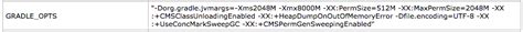 android increasing permgen space for jenkins gradle stack overflow