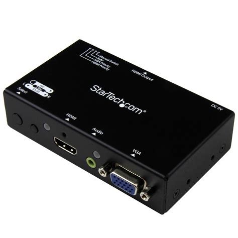 Amazon Com StarTech Com X HDMI VGA To HDMI Converter Switch W Automatic And Priority