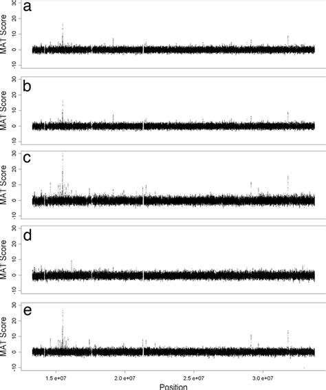 Matscore Of All 600 Bp Windows Across The Affymetrix Human Chr2122