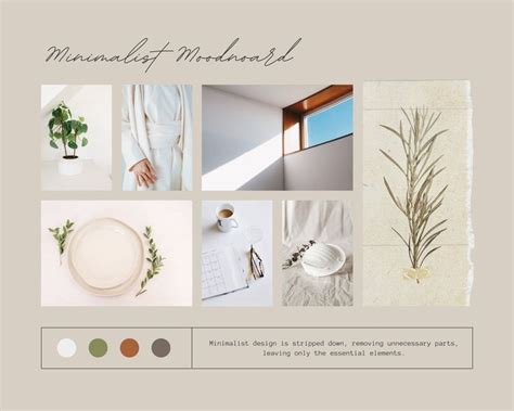 Minimalist Beige Modern Design Moodboard Photo Collage Photo Collage Template Photo Collage