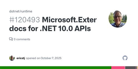 Microsoftextensionswebencoderstesting Docs For Net 100 Apis · Issue 120493 · Dotnet