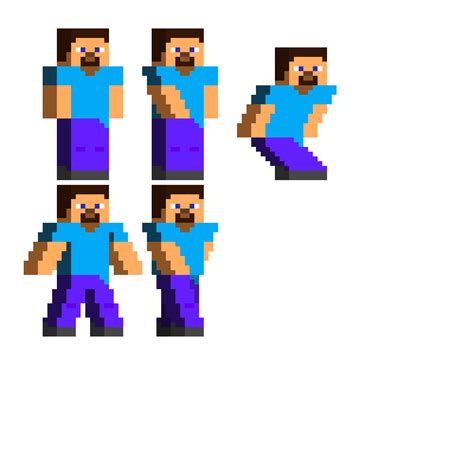 Pixilart Minecraft Steve Sprite Sheet By Toothlessas