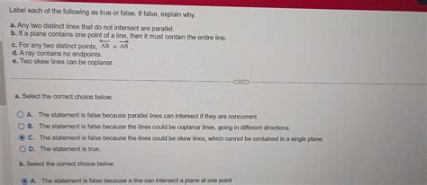 Solved Label Each Of The Following As True Or False If Chegg