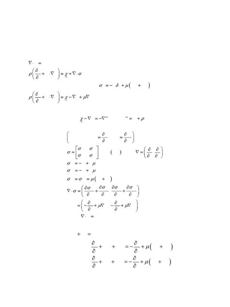 Navier Stokes Equations 2d Cartesian Pdf