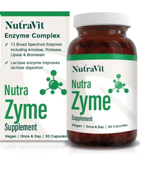 Digestive Enzyme Complex 13 Broad Spectrum Enzymes Including Amylase