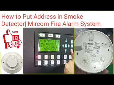 How To Put Address In Intelligent Smoke Detector Mircom Fire Alarm System YouTube
