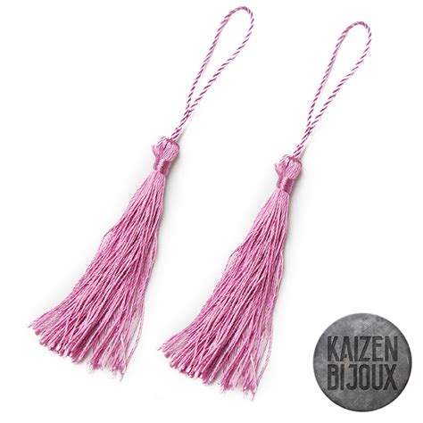Borla Fucsia 8cm Seda Kaizen Bijoux