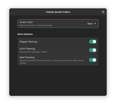 An Extension To Change The Accent Color In Gnome Gnome Manjaro Linux Forum