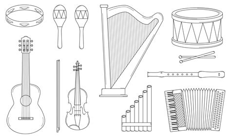 String Instruments Drawing With Names At Laura Strong Blog