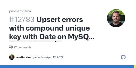 Upsert Errors With Compound Unique Key With Date On Mysql `query Is Required To Return Data