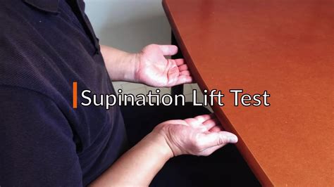 Supination Lift Test Importance Result Key Research